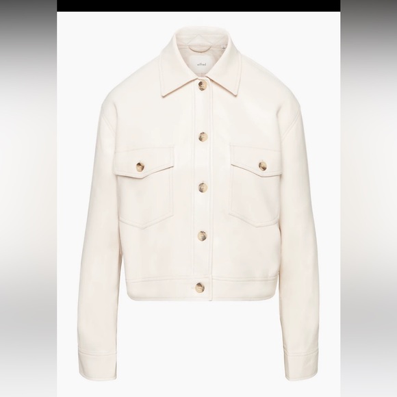 Wilfred | Jackets & Coats | Aritzia Jacket Womens Wilfred Leather Light ...